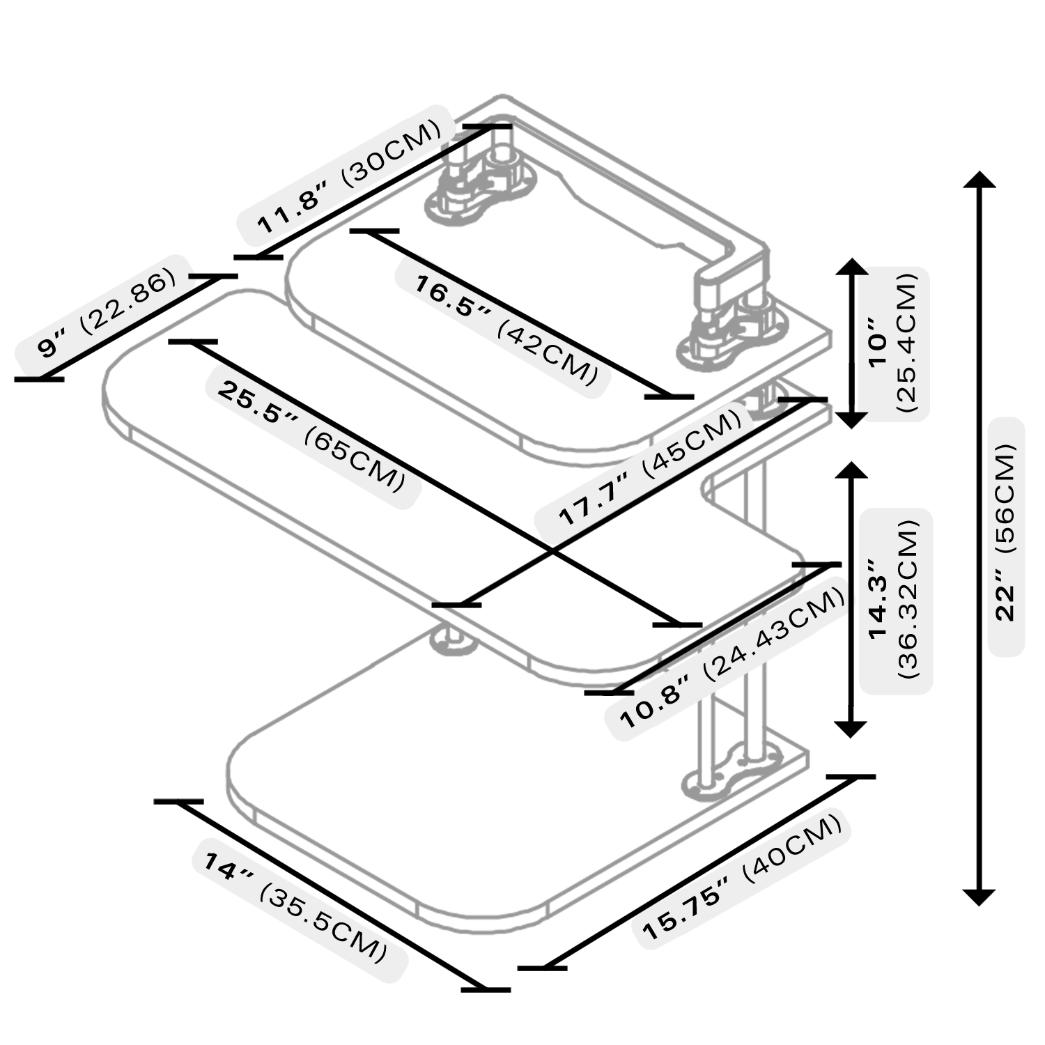 Sliding Standing Desk Converter (Cherry) – AnthroDesk