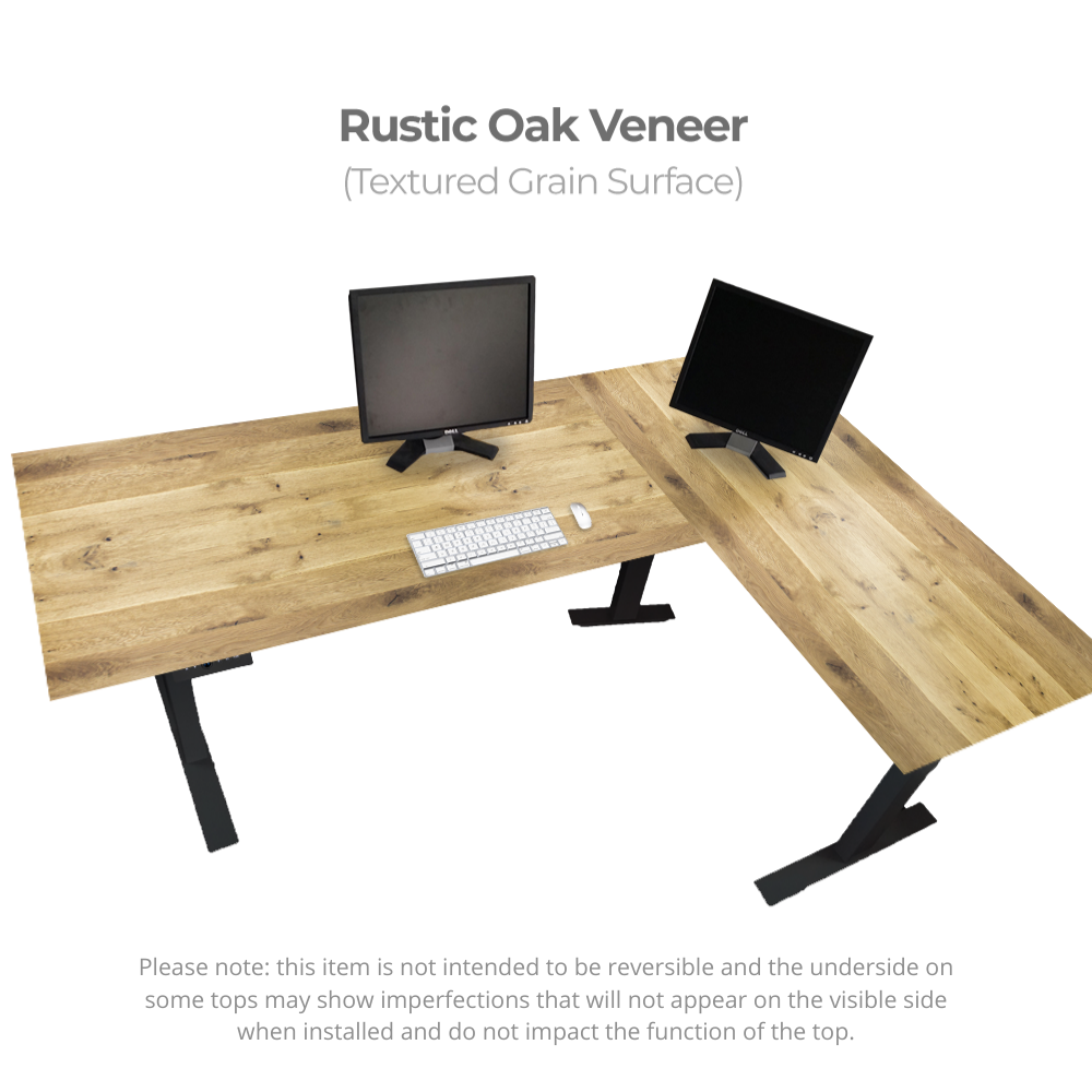L-Desk Standing Desk with Programmable Adjustable Height Controls ...