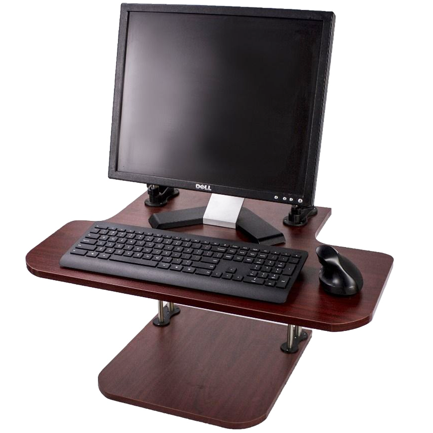 Sliding Standing Desk Converter (Cherry) – AnthroDesk