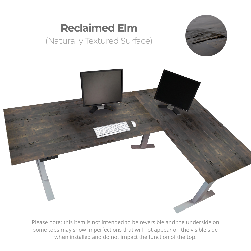 L-Desk Standing Desk with Programmable Adjustable Height Controls ...